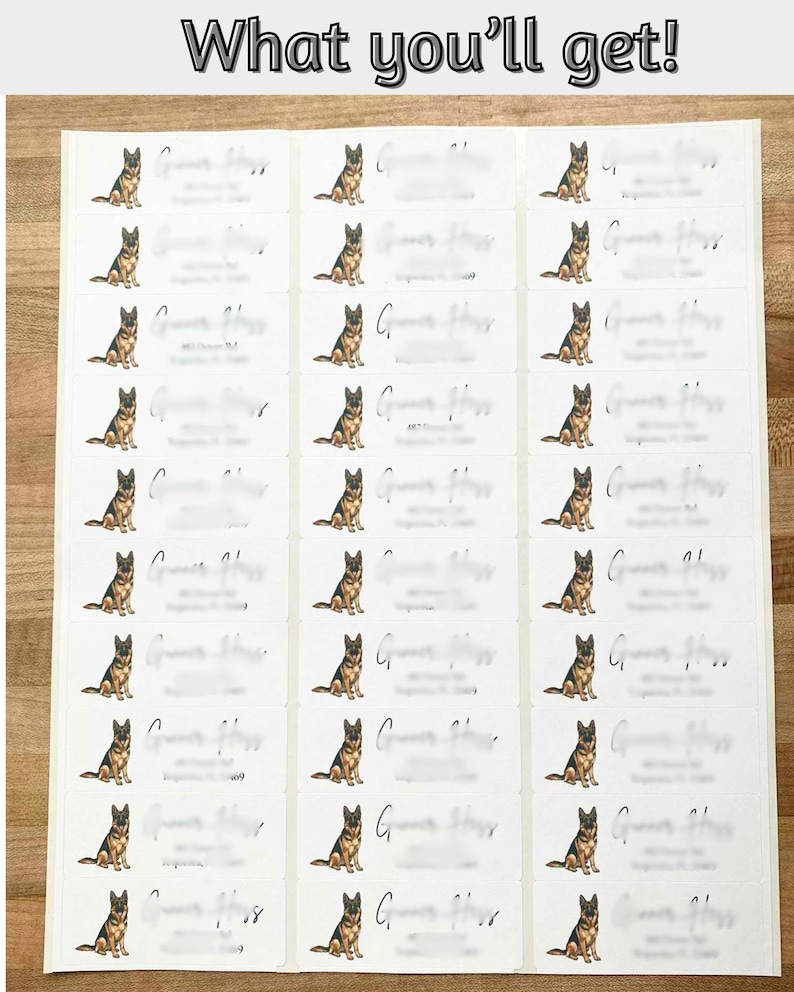 Custom Goldendoodle Dog Return Address Stickers: Personalized Doodle ...
