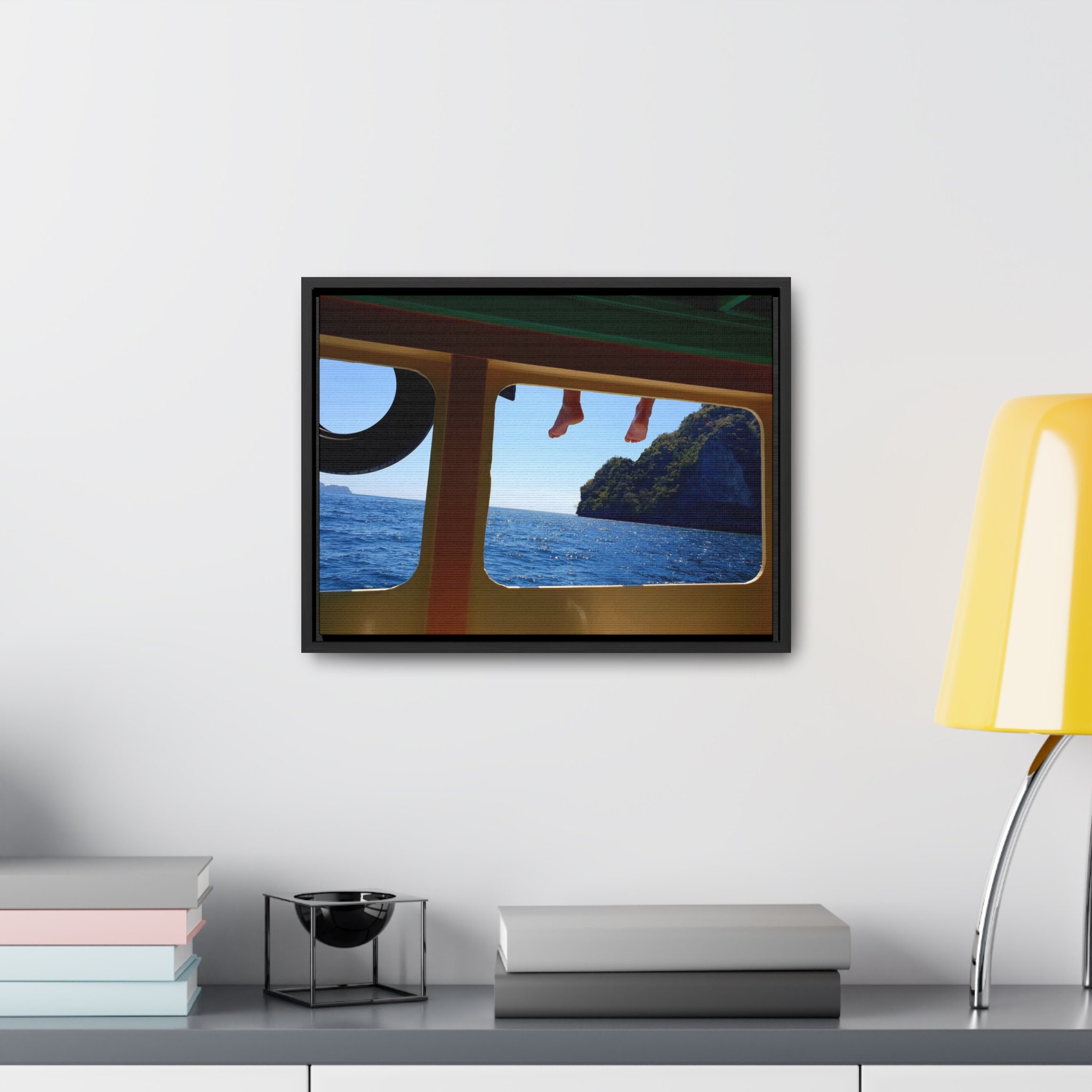 Thailand Boat Travel Photography Print on Framed Canva, Boat View ...