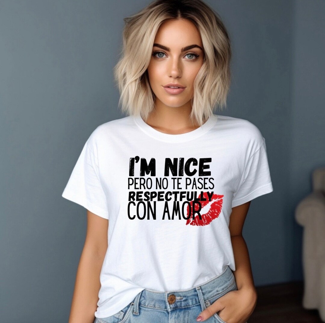 Pero No Te Pases Jersey Short Sleeve Tee - Etsy