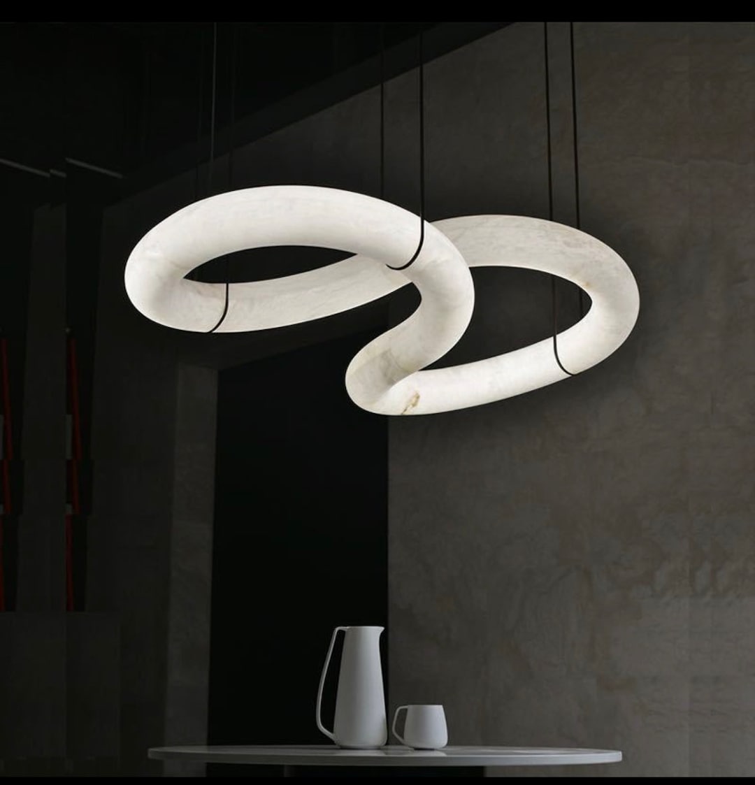 Customx, Custom Real Alabaster From Spain, Alabaster Light Fixture Made ...