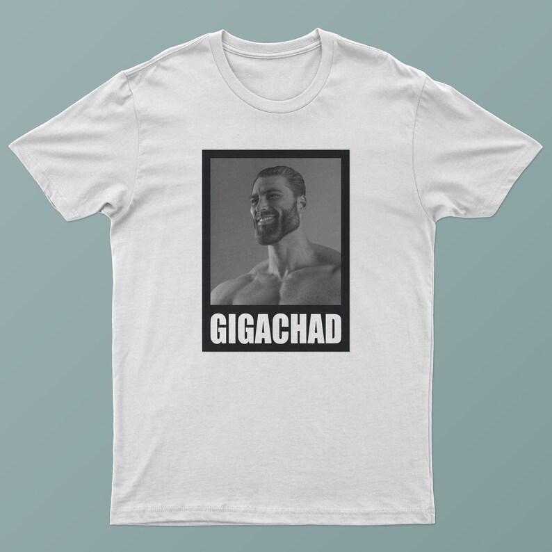 Gigachad Meme Graphic Unisex Tee S-XXXL, Multiple Colors, Free Shipping ...