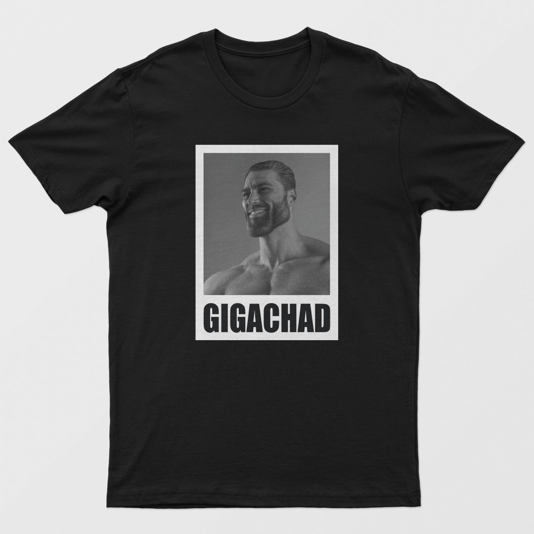Gigachad Meme Graphic Unisex Tee S-XXXL, Multiple Colors, Free Shipping ...