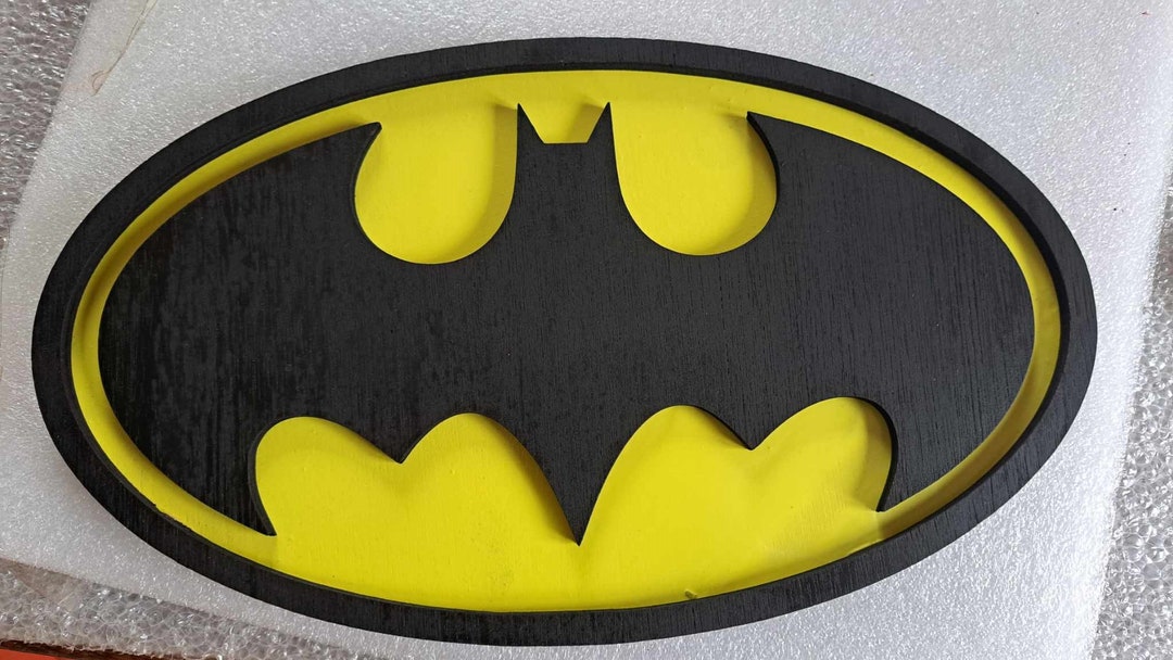 Laser Cut Batman Logo in Relief - Etsy