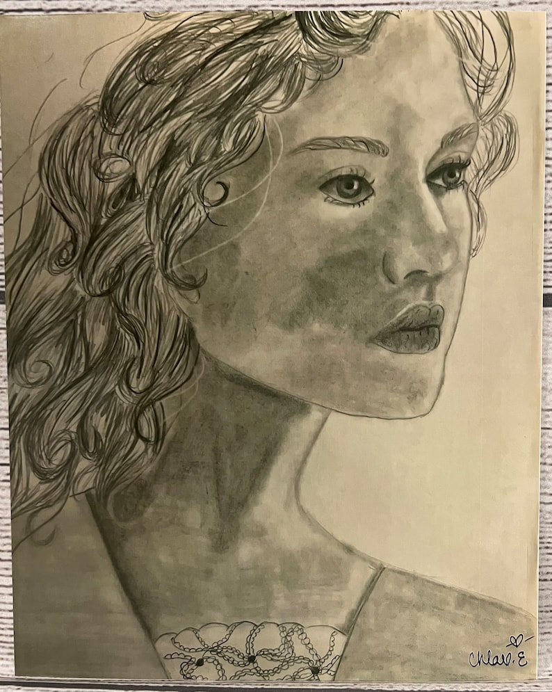 Kate Winslet Rose From Titanic Pencil Hand Drawing by Chloe Wall Art ...