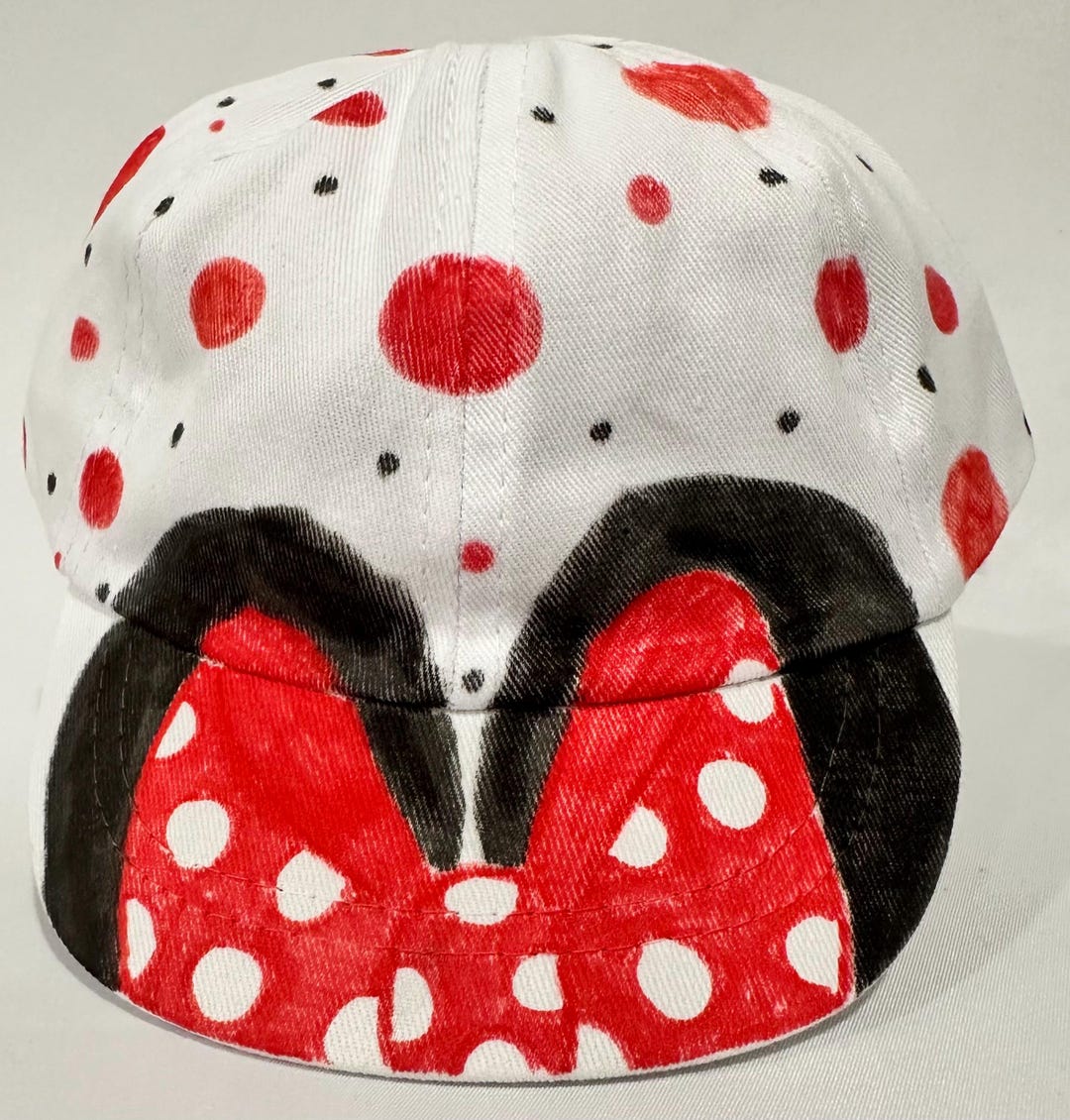 Minnie Mouse Inspired Baby Hat - HAND PAINTED - Etsy