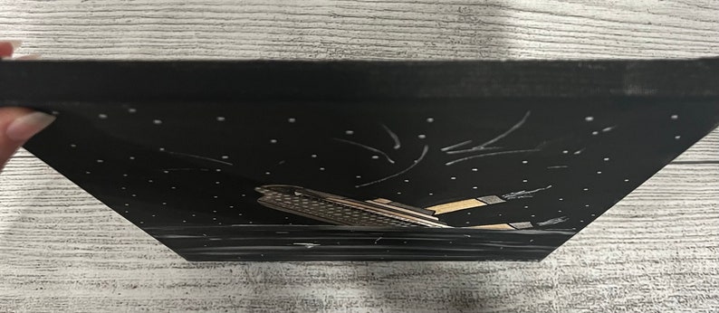 Sinking of the Titanic Hand Painting by Chloe Wall Art 11x14 Canvas ...