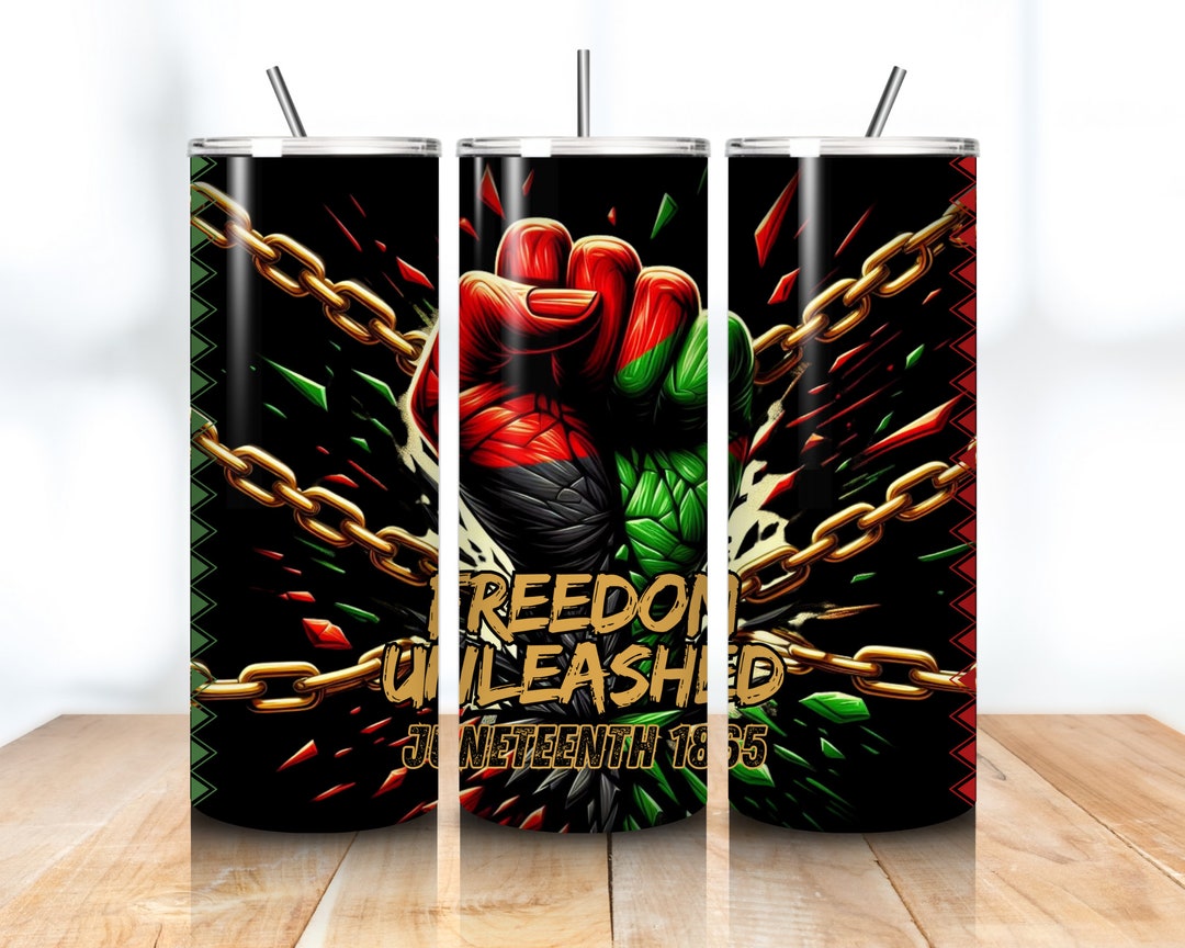 Juneteenth Black Afro Pride 20oz Straight Tumbler Design PNG File ...