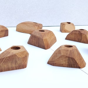 10 Holds for Climbing | Polygon Shape | Wooden Rock Climbing Holds ...