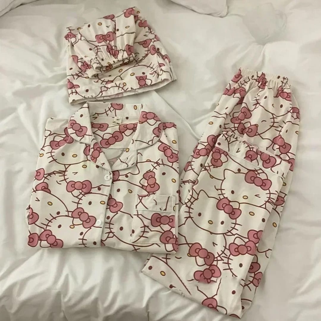 Hello Kitty Pajamas - Etsy