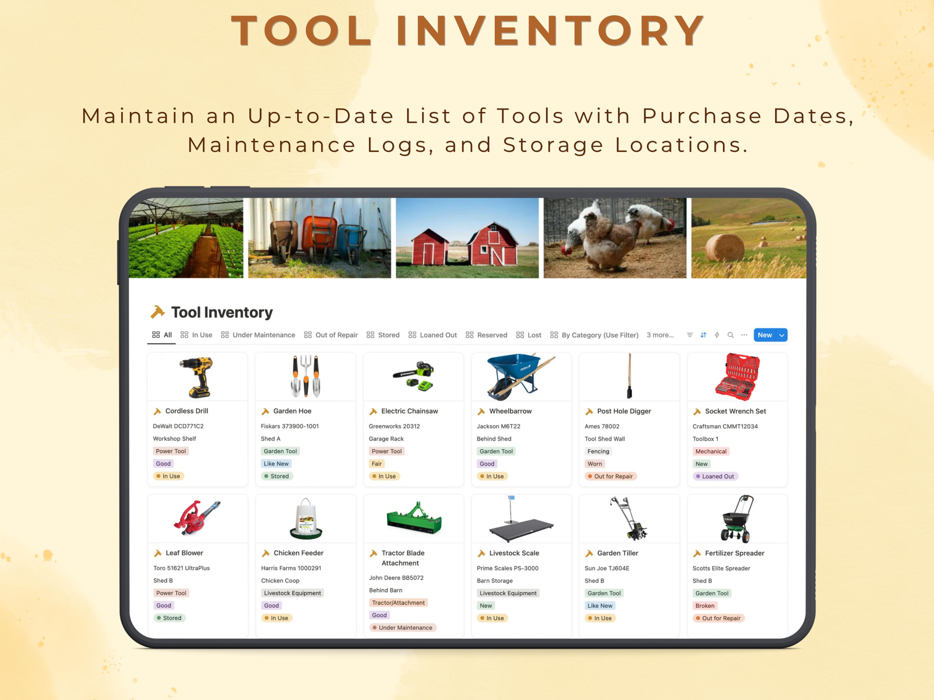 Notion Template Homestead Planner Aesthetic Farm Planner Garden ...