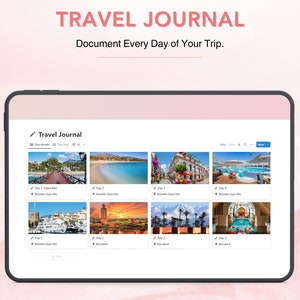 Notion Travel Planner Template All in One Notion Vacation Planner for ...