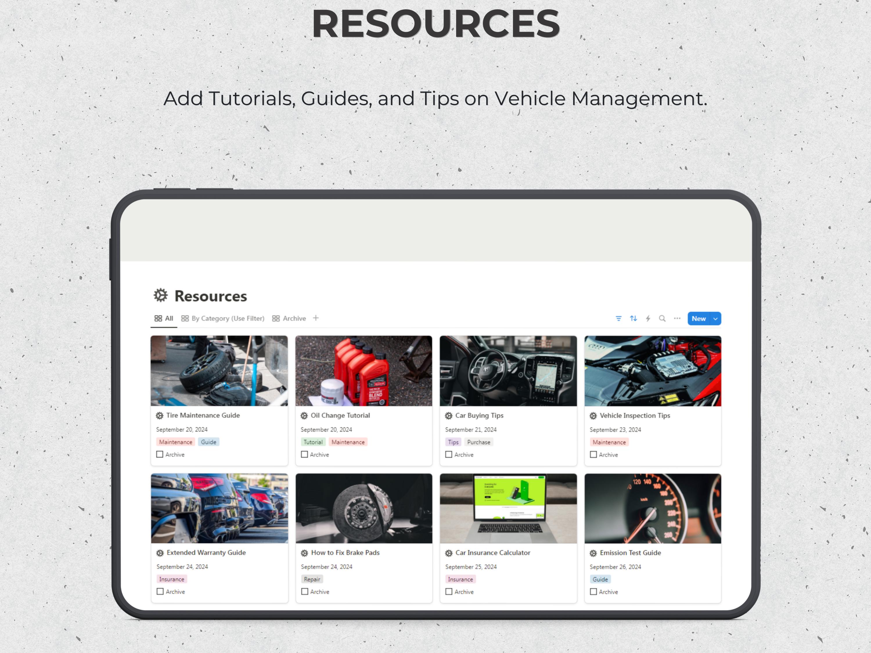 Notion Template Vehicle Management for Multiple Drivers Car Planner ...