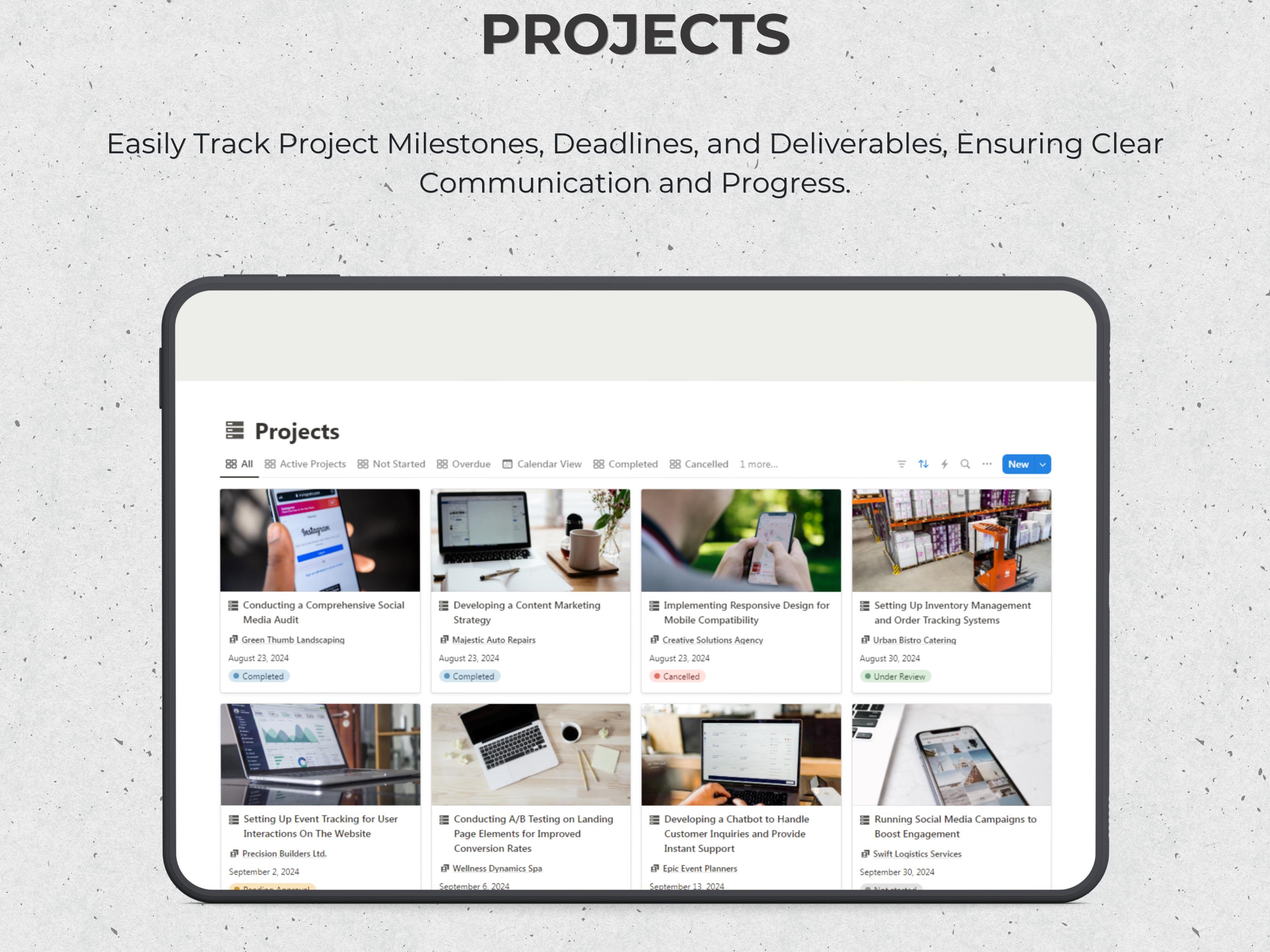 Notion Client Portal Template | Project Management CRM - Etsy