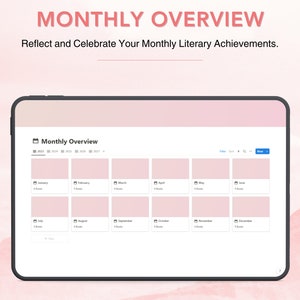 Notion Reading Journal Template All in One Book Tracker Aesthetic ...