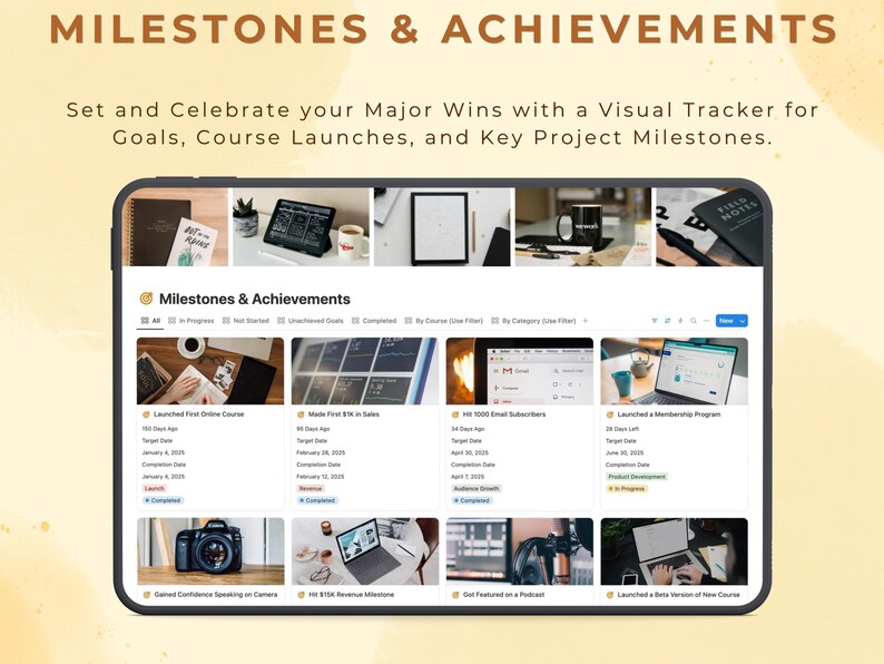 Notion Template Online Course Planner for Multiple Courses Digital ...