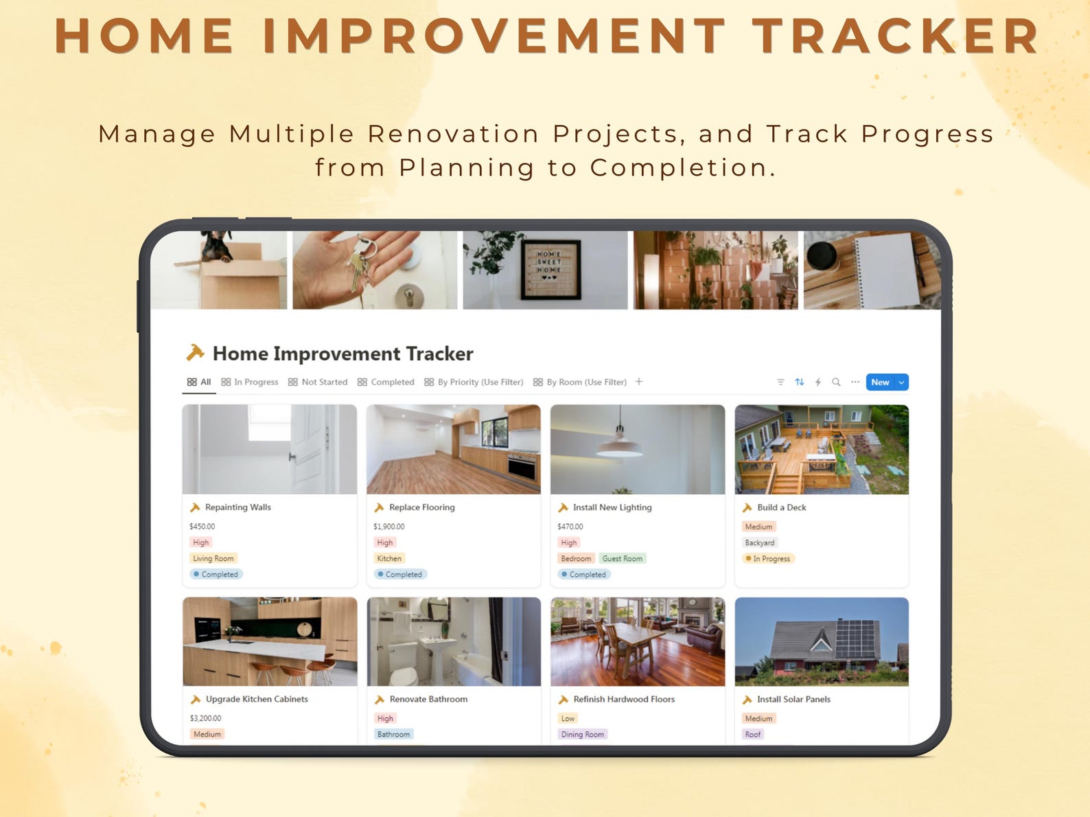 Notion Template Moving Planner Packing Tracker Move Checklist Expense ...