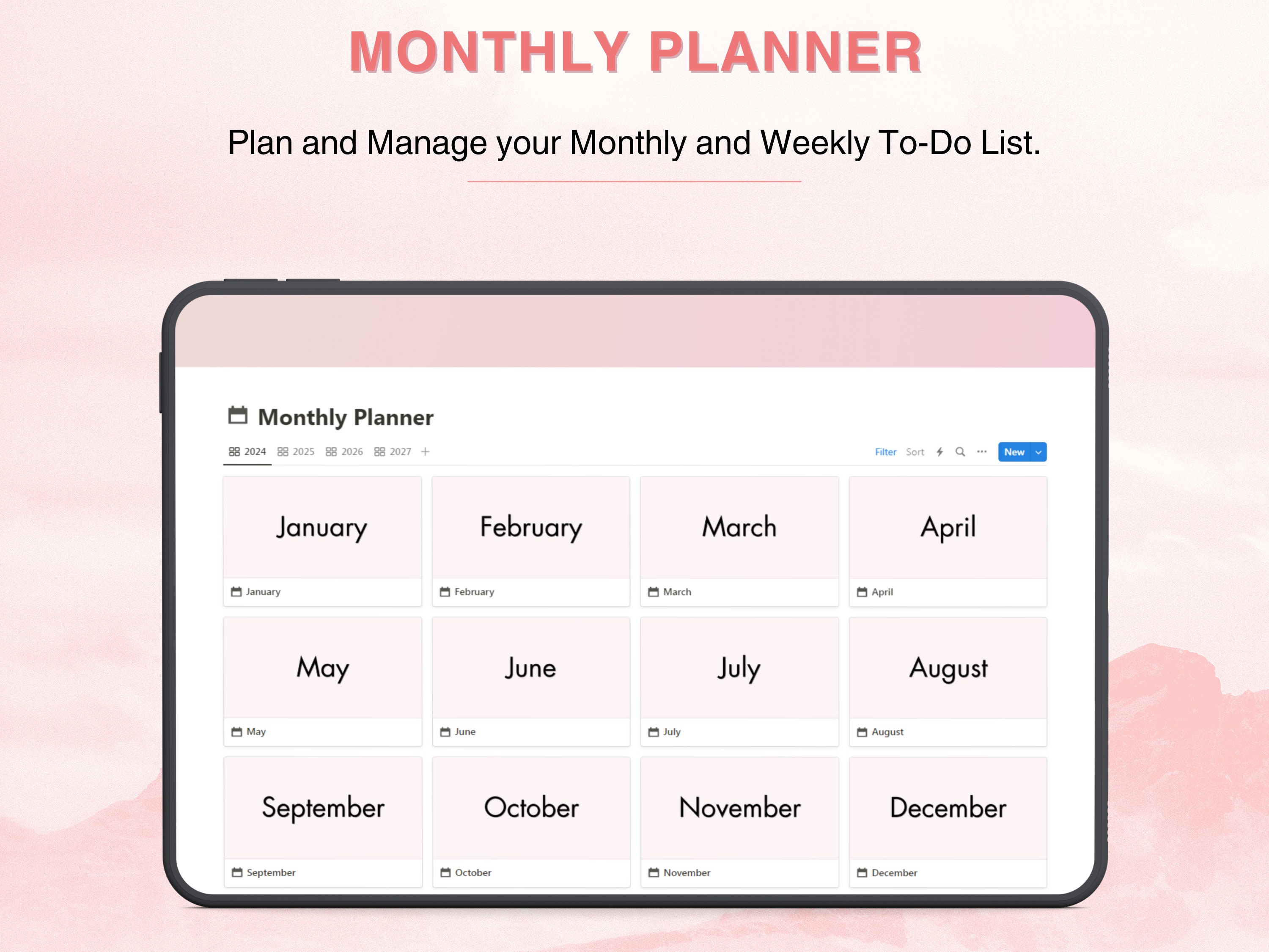 Notion Household Planner Template Home Management Cleaning Schedule Home Maintenance Checklist ...