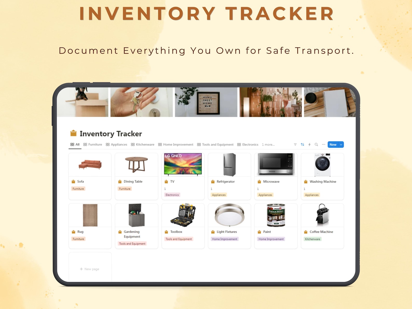 Notion Template Moving Planner Packing Tracker Move Checklist Expense ...