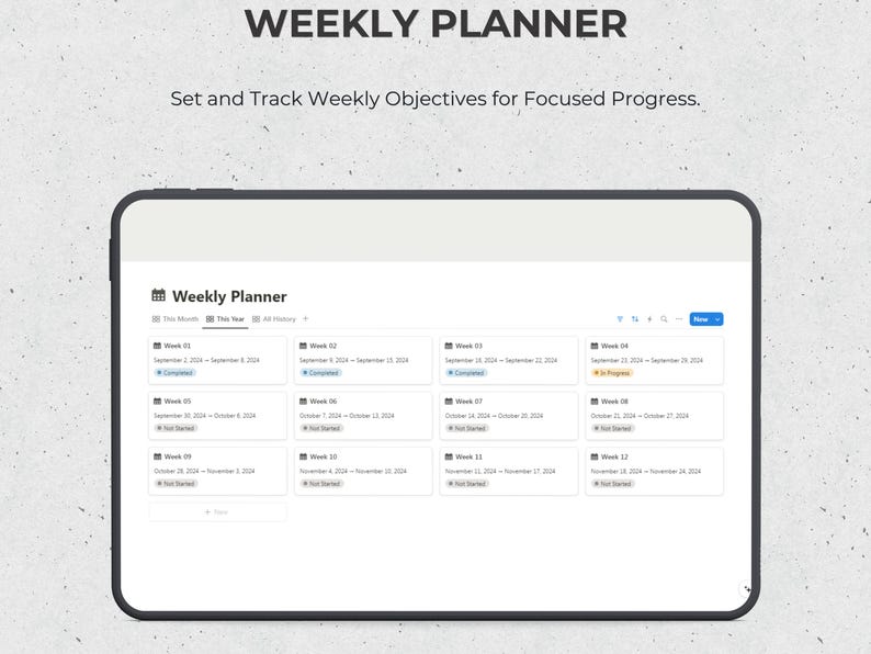 Notion Template Career Planner and Job Tracker Career Goals Job ...