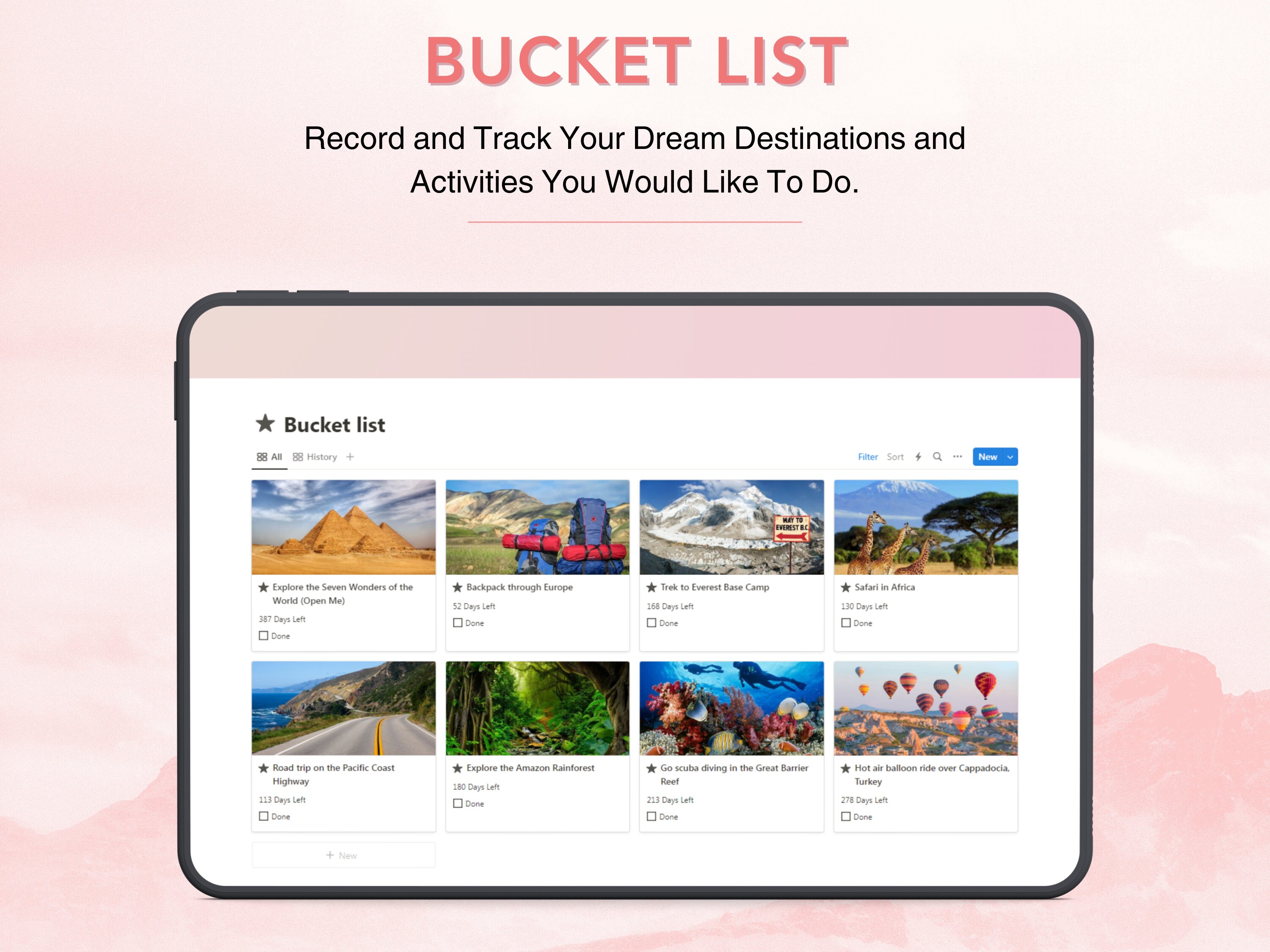 Notion Travel Planner Template All in One Notion Vacation Planner for ...