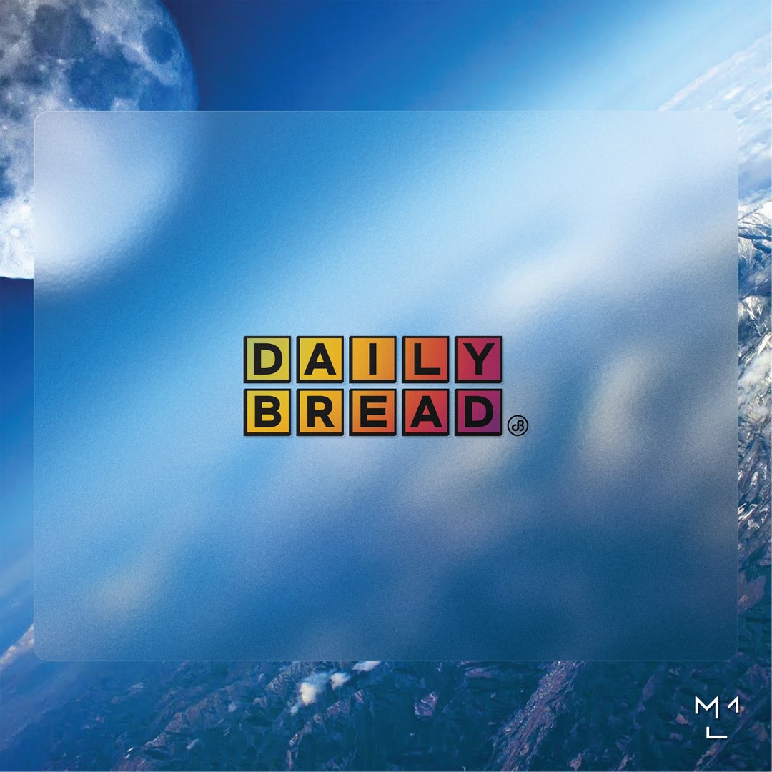 DAILY BREAD // Vinyl Decal - Holographic & Black, Permanent Sticker (5 ...