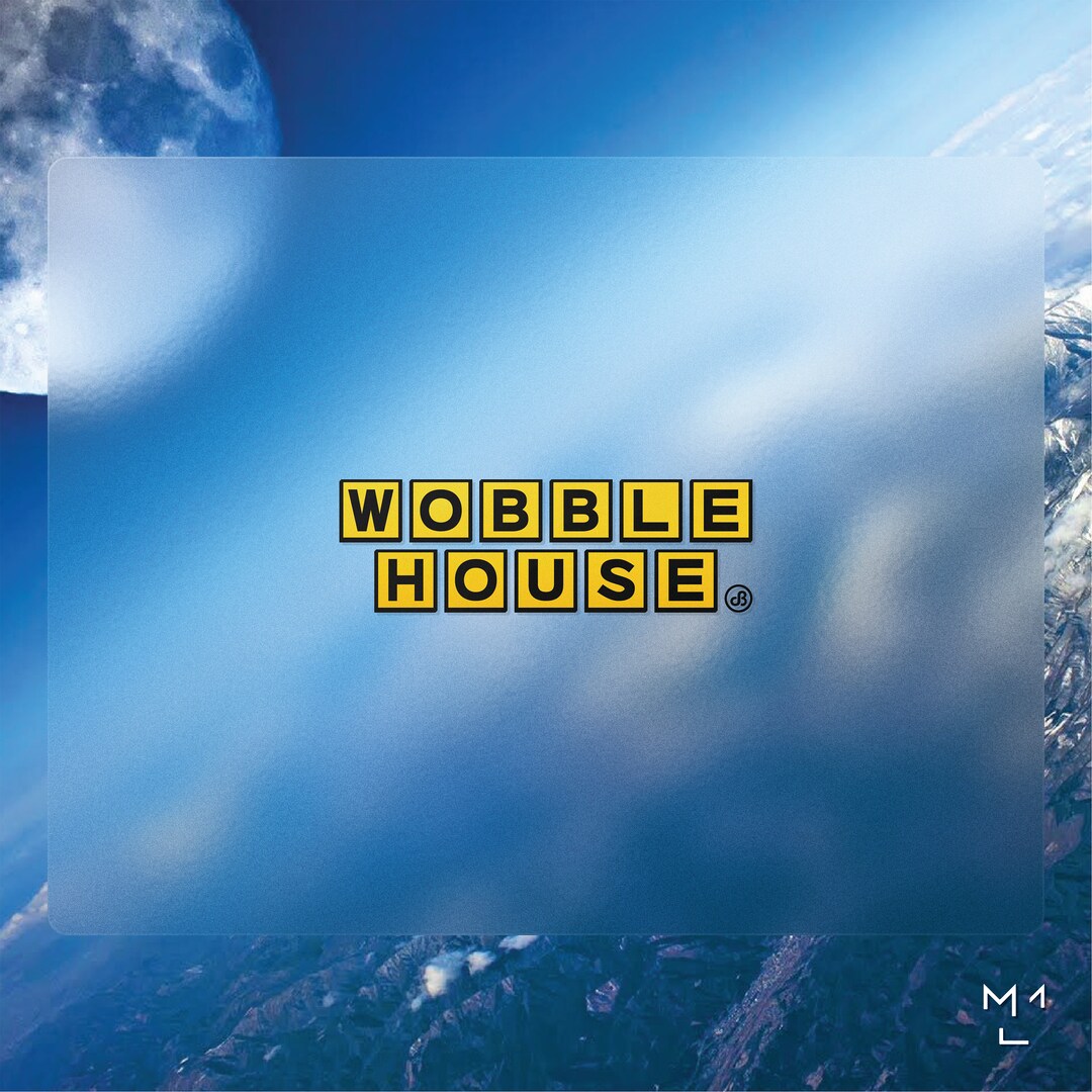 WOBBLE HOUSE // Vinyl Decal - Yellow & Black, Permanent Sticker (5-1/4 ...