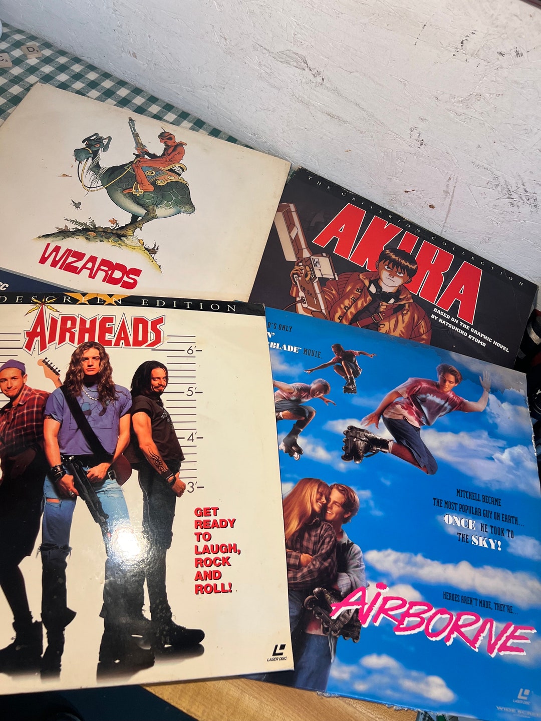Vintage Laser Videodisc Movies - Airheads, Wizards, Akira, Airborne - Etsy