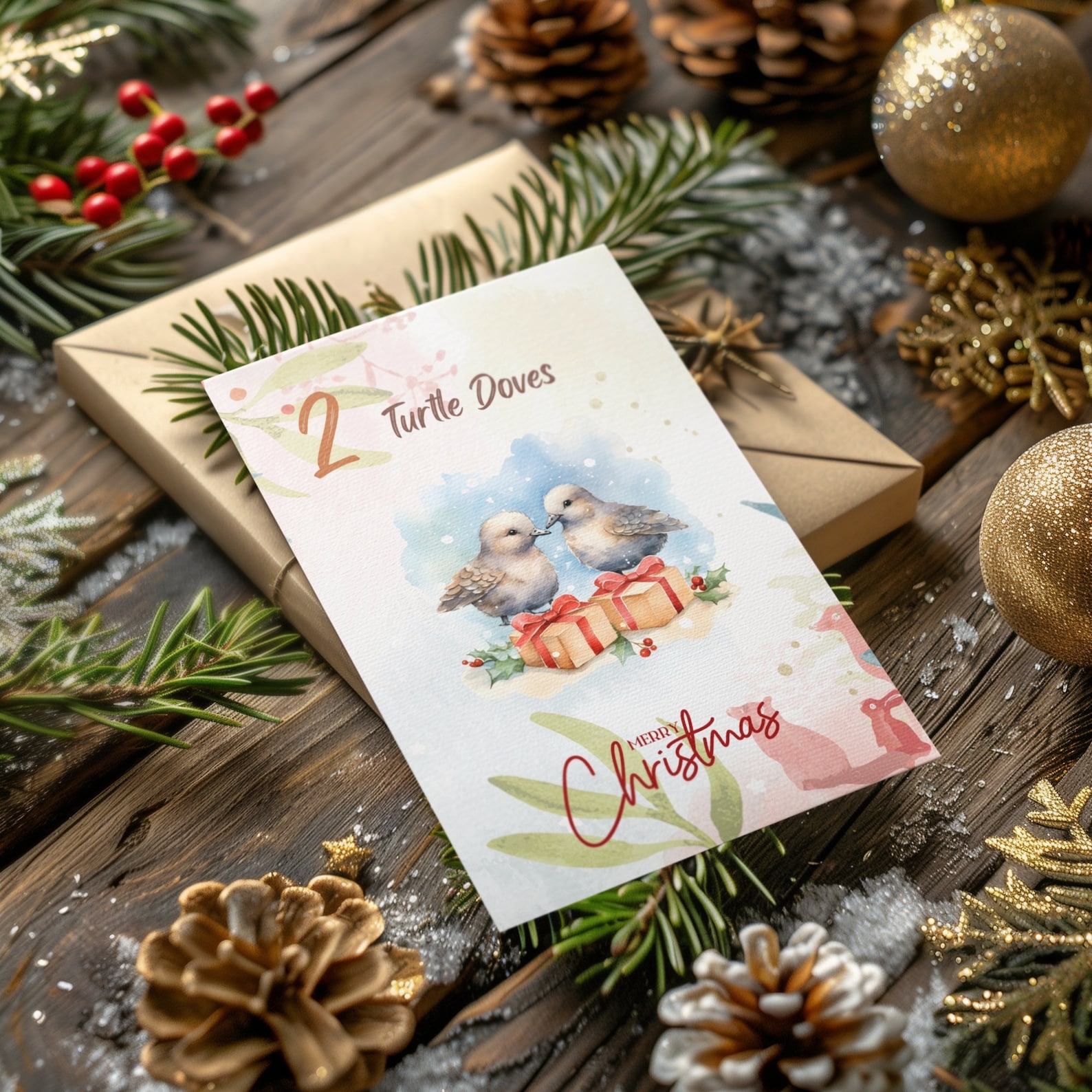 Bundle Twelve Days of Christmas Cards, 12 Days of Christmas Set ...