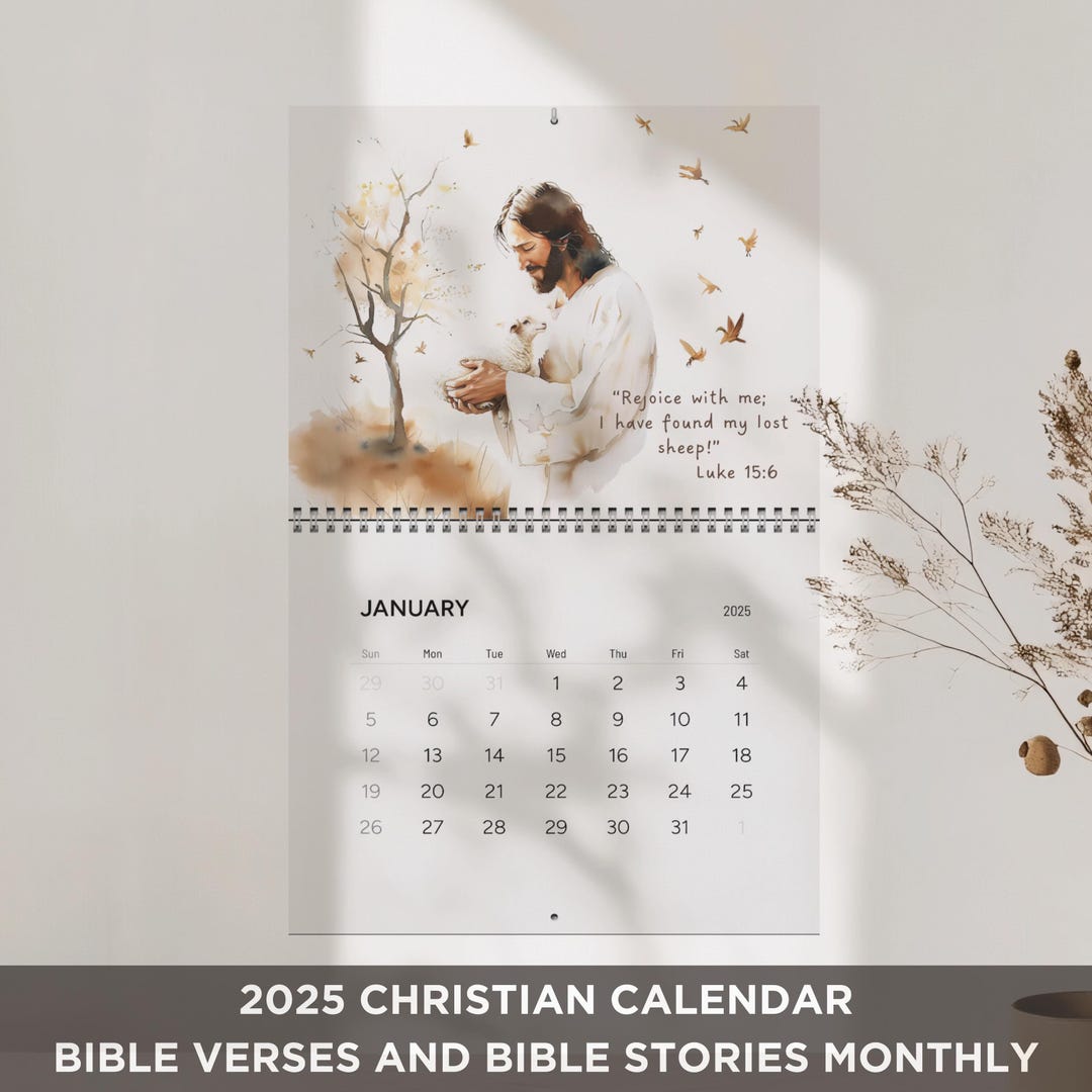 2025 Bible Verse Calendar Christian Calendar 2025 Calendar Bible Verse ...