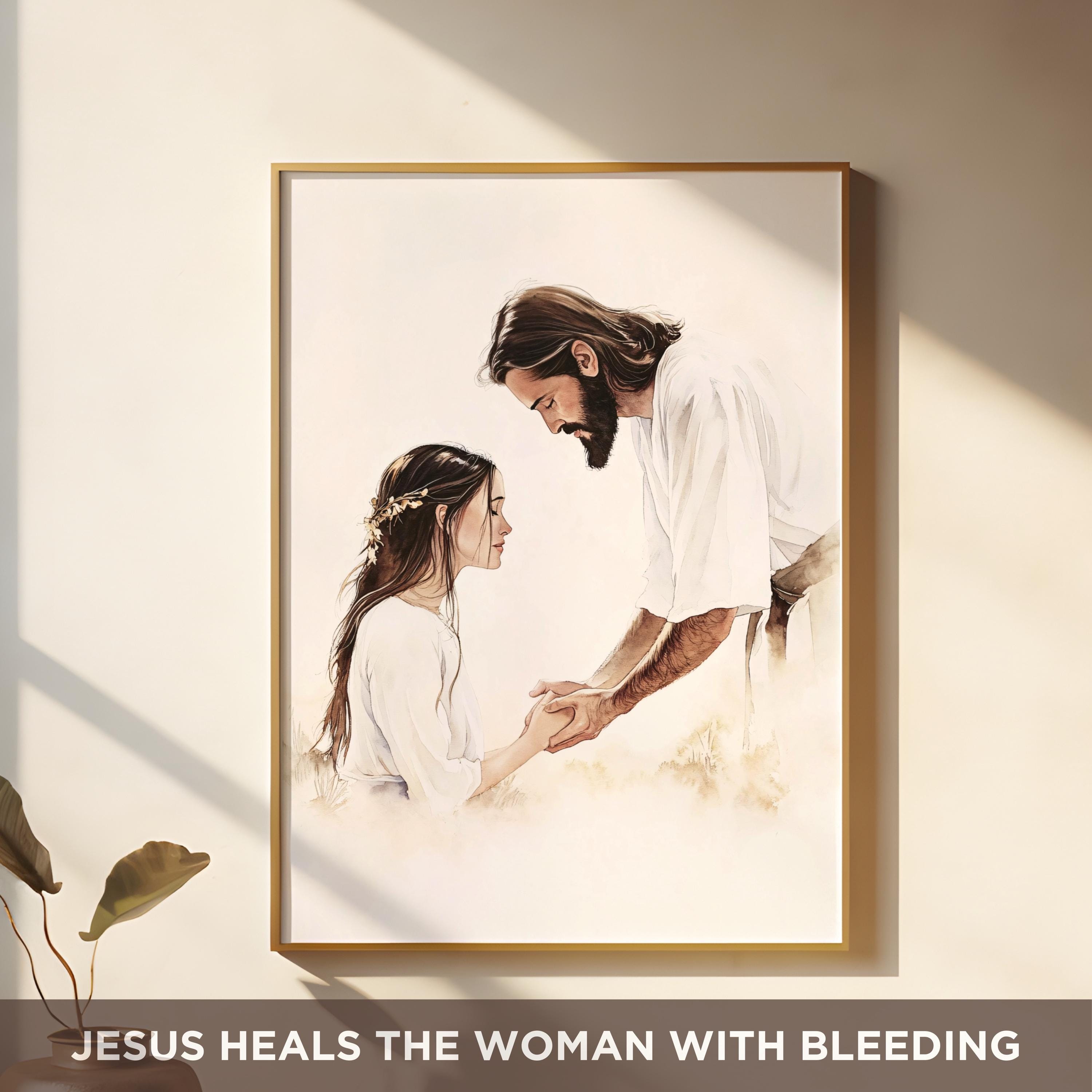 Set of 3 Miracles of Jesus Watercolor Printable Jesus Miracle Gospel ...