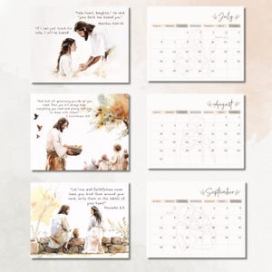 2025 Bible Verse Calendar Christian Calendar 2025 Calendar Bible Verse ...
