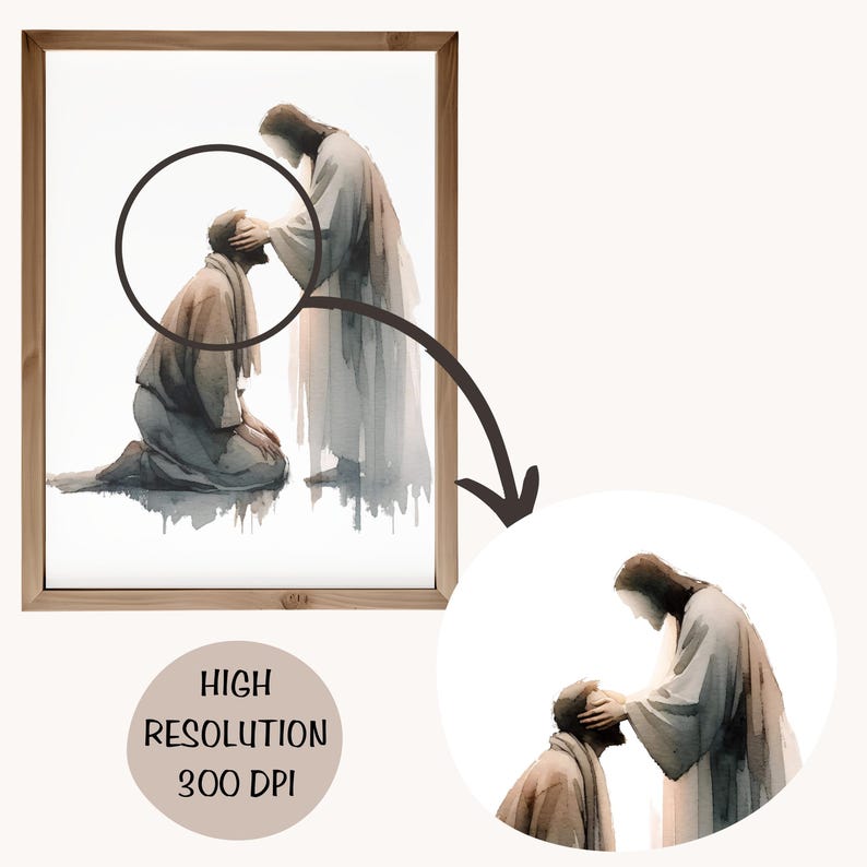 Set of 3 Miracles of Jesus Printable Minimalistic Jesus Art Miracle ...