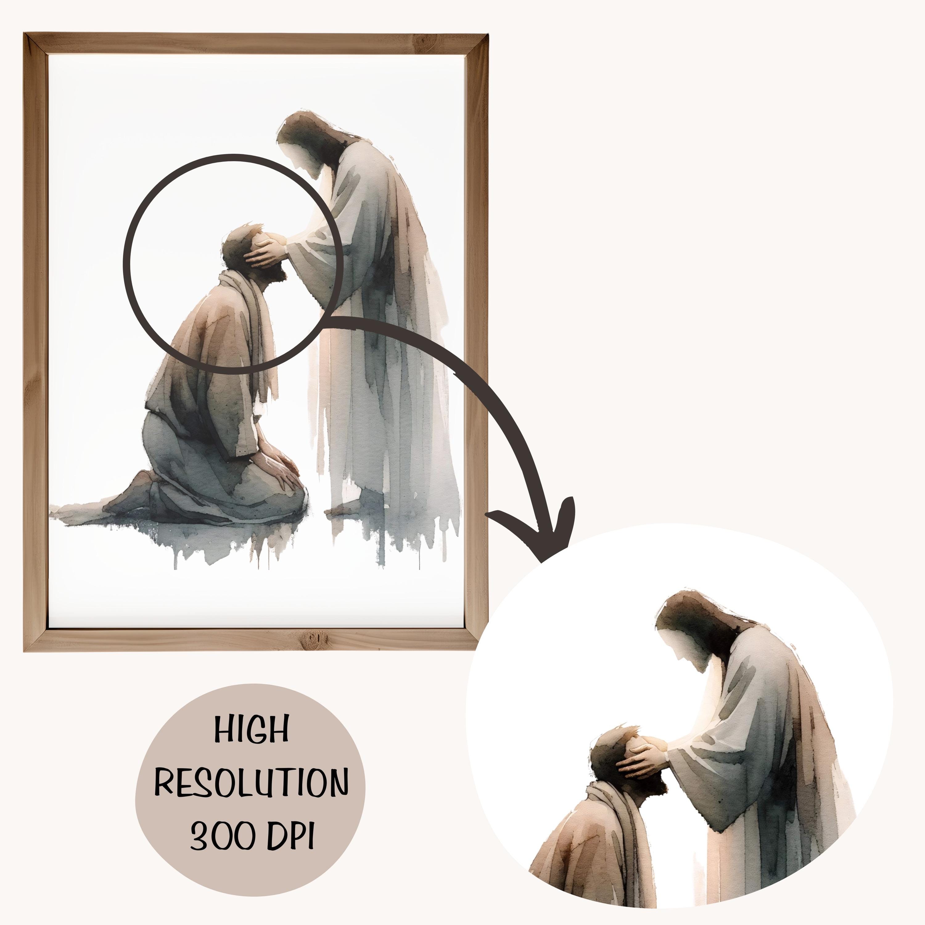 Set of 3 Miracles of Jesus Printable Minimalistic Jesus Art Miracle ...