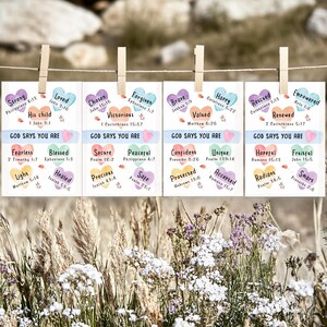 God's Conversation Hearts Valentines Christian Cards God's Love ...