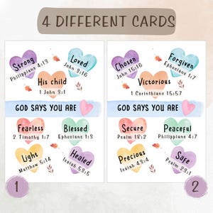 God's Conversation Hearts Valentines Christian Cards God's Love ...