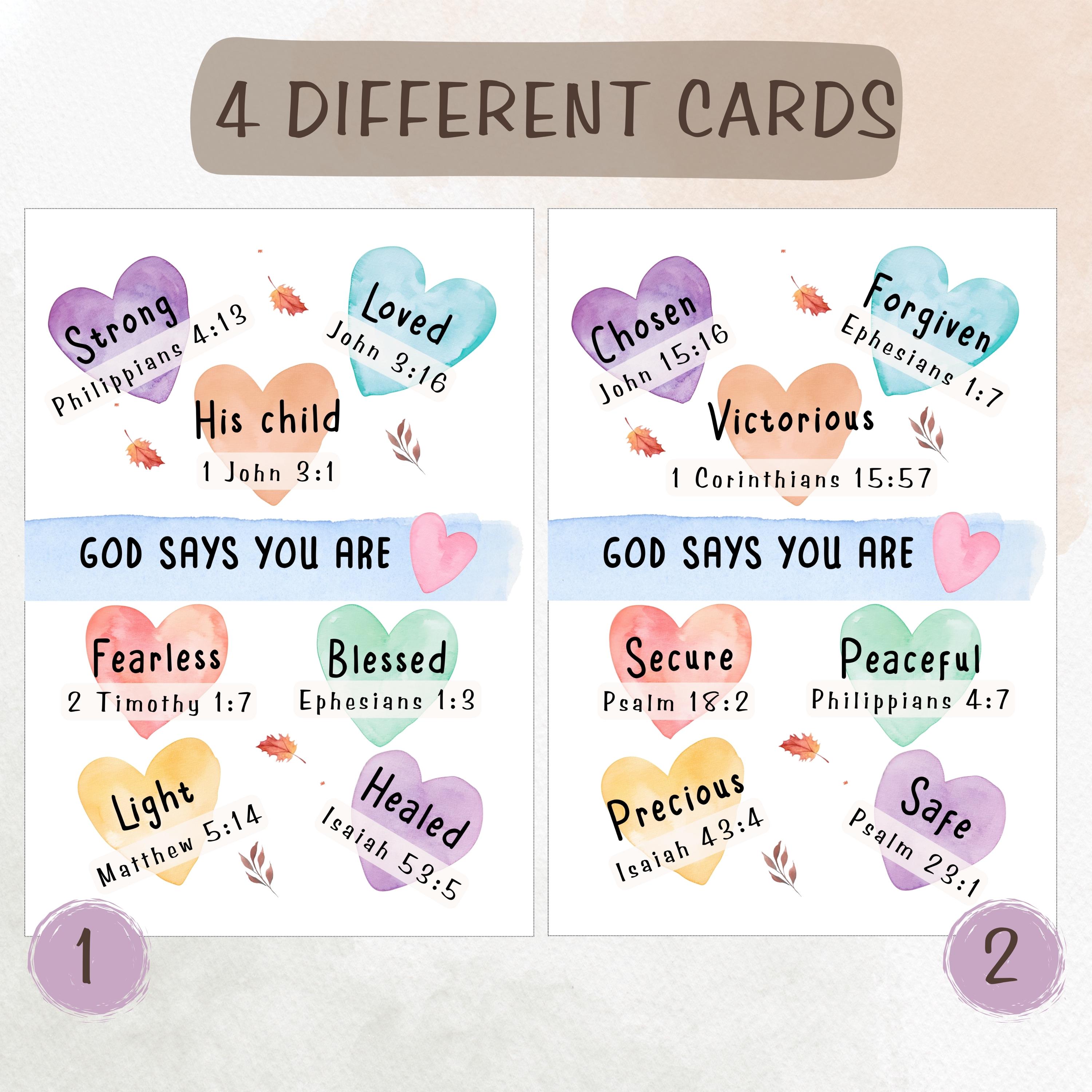 God's Conversation Hearts Valentines Christian Cards God's Love ...