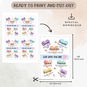 God's Conversation Hearts Valentines Christian Cards God's Love ...