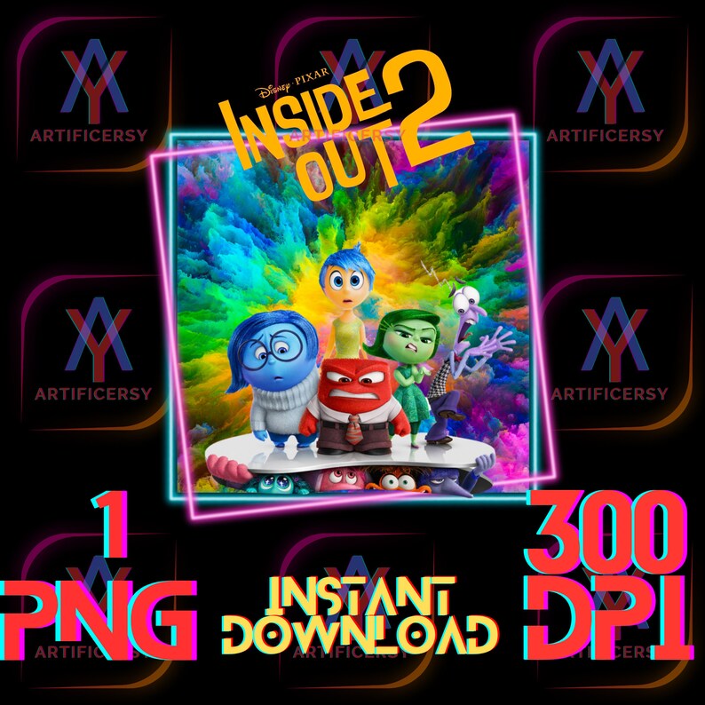 Inside Out 2 PNG, Inside Out Shirt, High Quality Instant Download ...