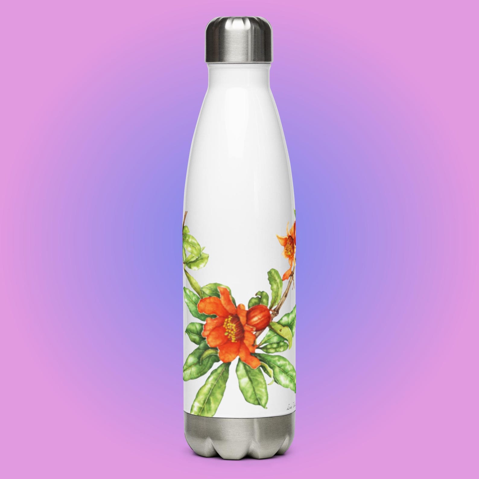 Thermal Bottle 500 Ml Stainless Steel With Botanical Illustration ...