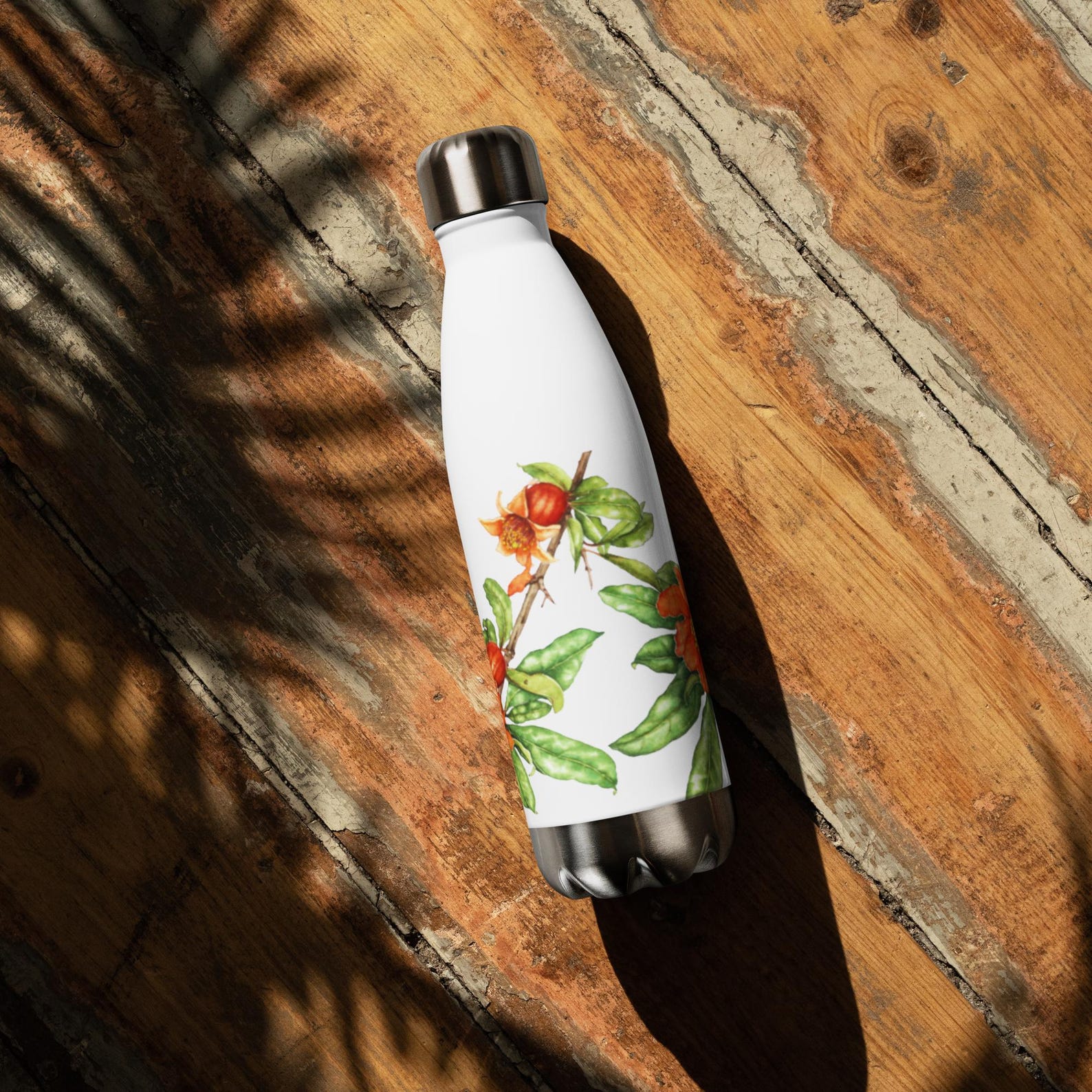Thermal Bottle 500 Ml Stainless Steel With Botanical Illustration ...