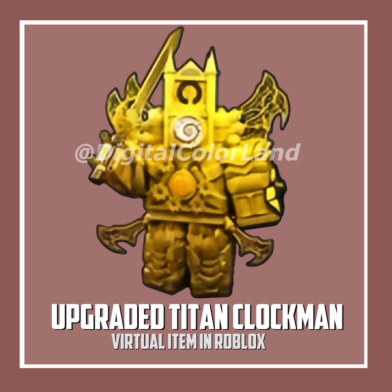 Upgraded Titan Clockman Skibidi Tower Defense / STD Roblox - Etsy UK