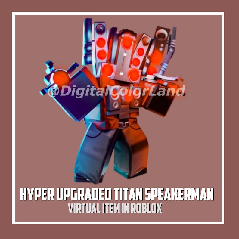 Hyper Upgraded Titan Speakerman Toilet Tower Defense / TTD Roblox - Etsy