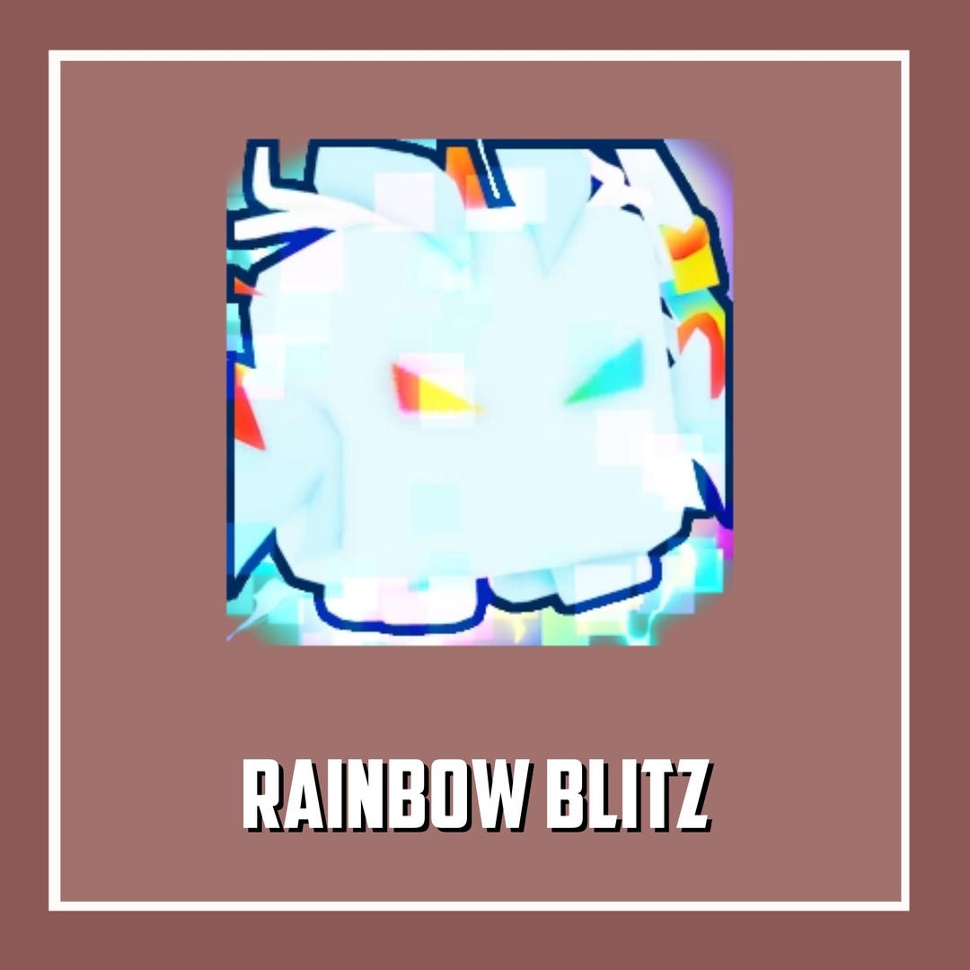 Rainbow Blitz | Bubble Gum Simulator Infinity / BGSI Roblox ~ Leia a ...