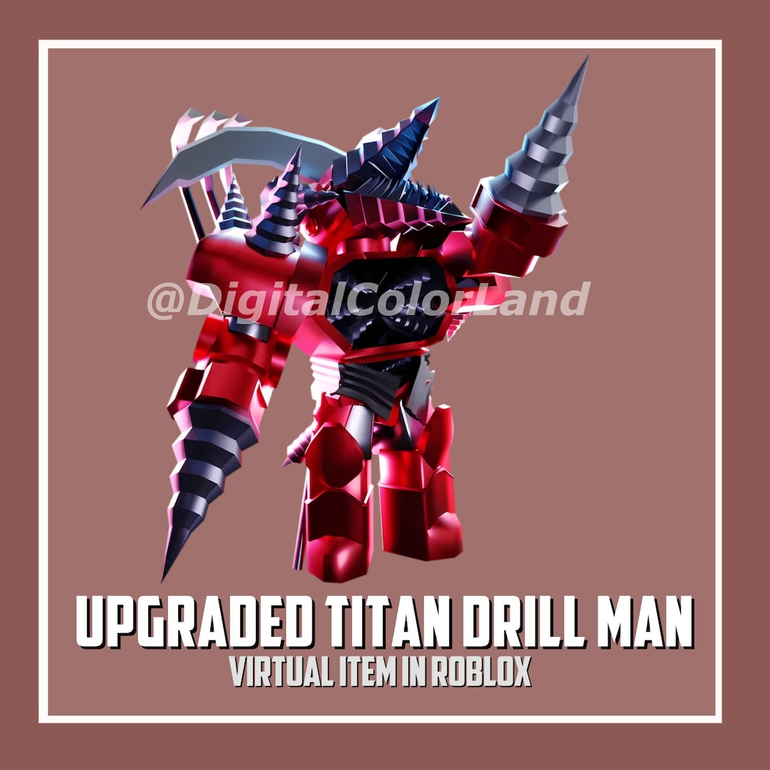 Upgraded Titan Drill Man | Toilet Tower Defense / TTD Roblox - Etsy