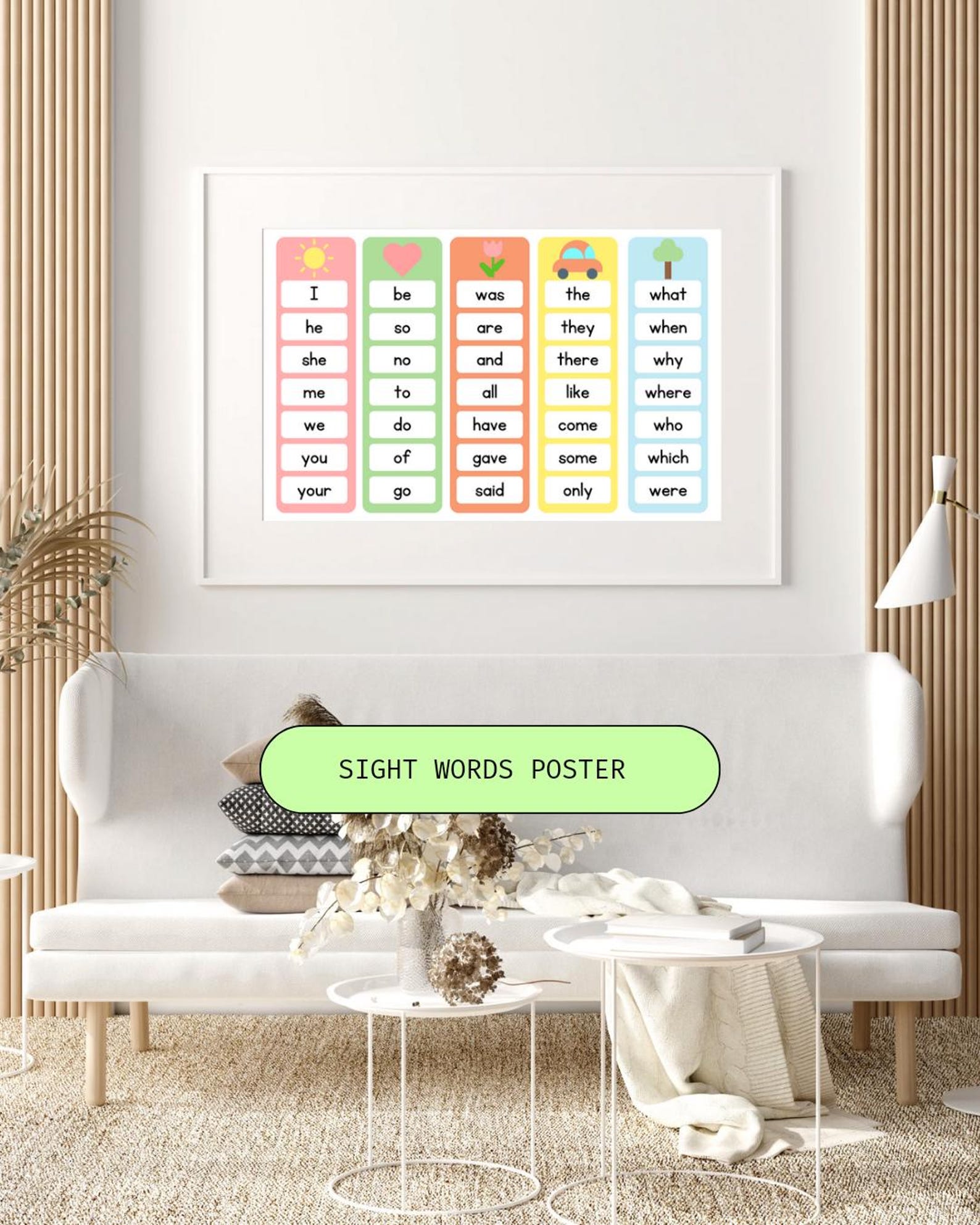 100 Printable Fry's First Hundred Sight Word Flashcards | Kindergarten ...