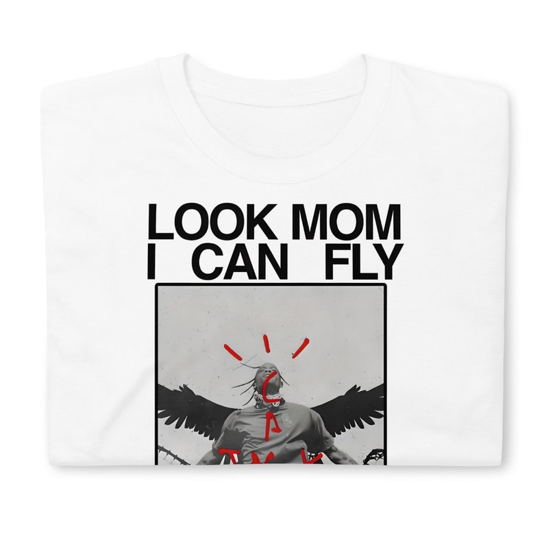 Travis Scott Shirt Look Mom I Can Fly Vintage Utopia Rapper Trap