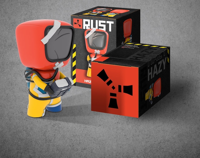 Rust Game Figurine Hazmat Suit Merch for Fans Collectible Rust Figure ...