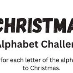 Christmas Alphabet Challenge Printable PDF Download - Etsy