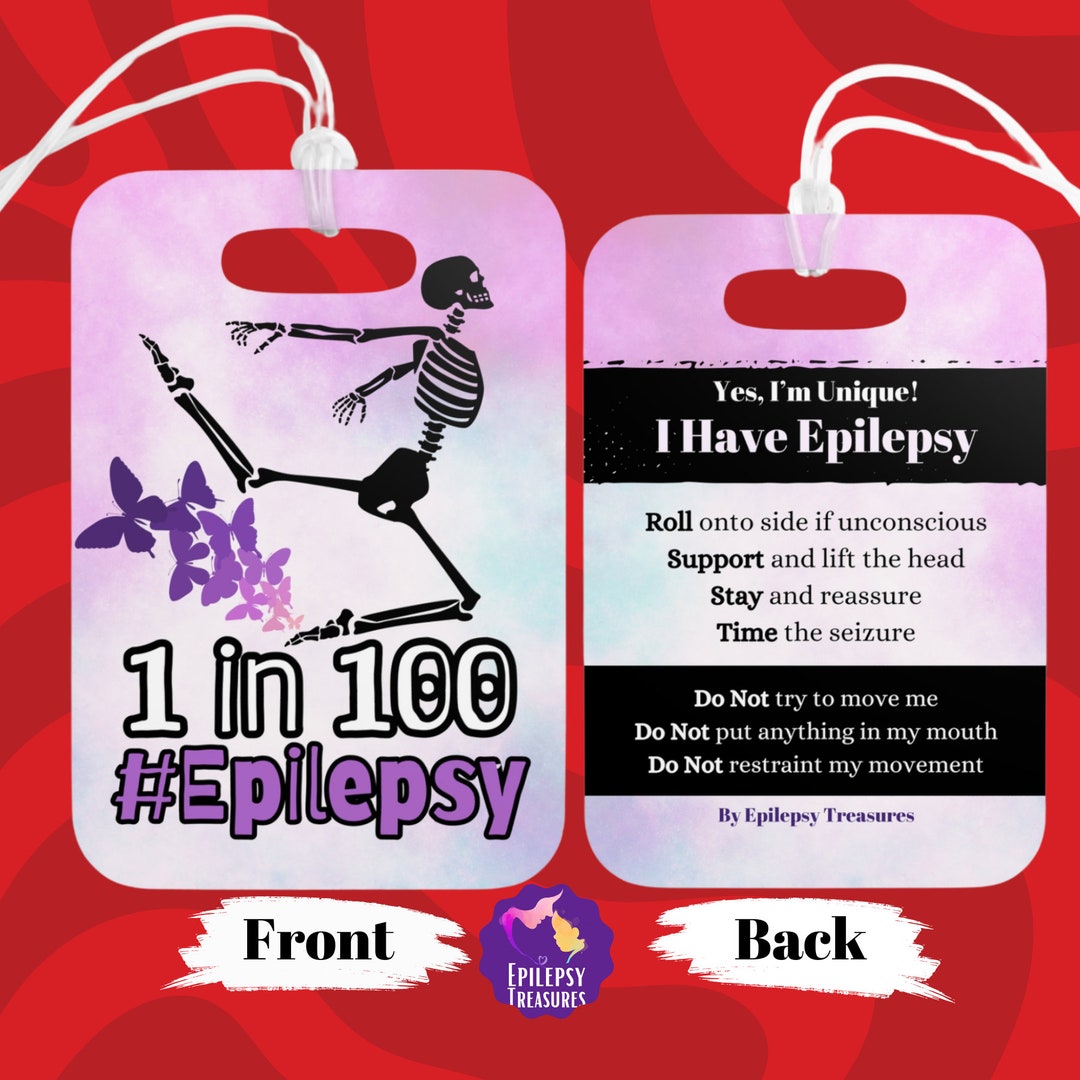 1 in 100 Epilepsy Tag in Case of Emergency How to Help Medical Alert ...