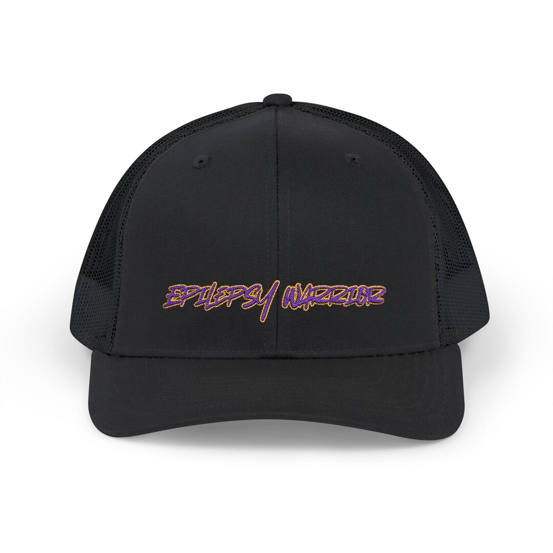 Epilepsy Warrior Snapback Trucker Cap - Epilepsy Awareness ...